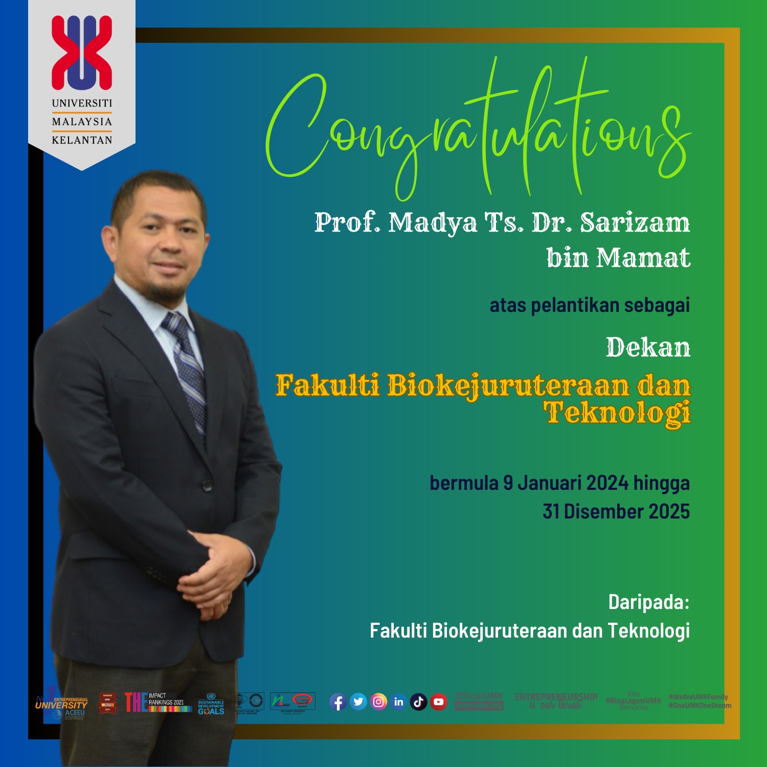 FACULTY OF BIOENGINEERING AND TECHNOLOGY (FBKT) UMK